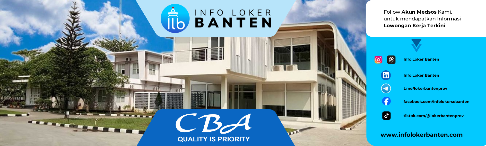 Loker Officer PT. CBA Chemical Industry Serang 2024